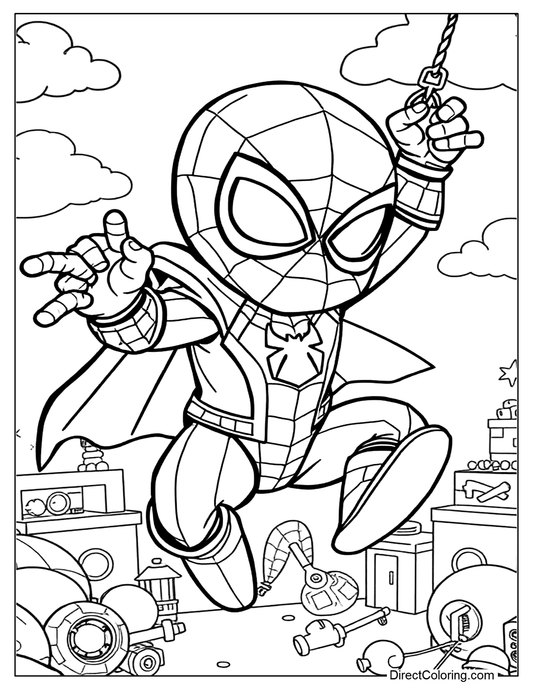 Spiderman Printable Coloring Pages